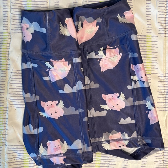 Wodbottom | Shorts | Womens Athletic Shorts With Flying Pig Design ...
